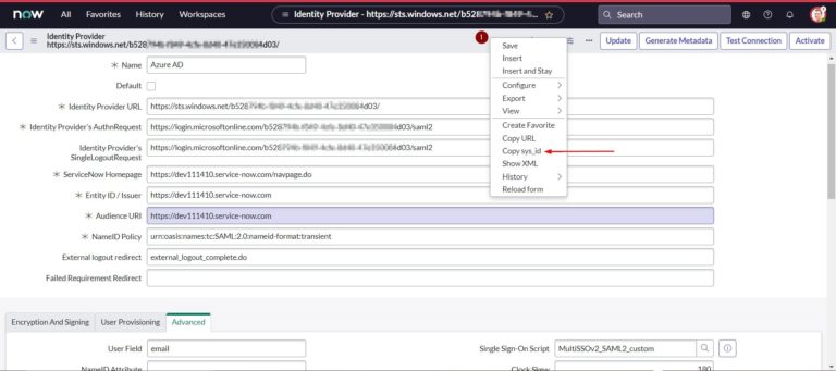 Azure AD – Implement Single Sign-On with ServiceNow – A Cloud Guy