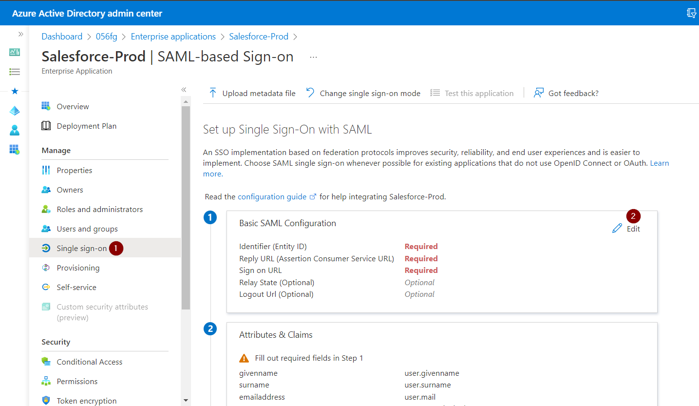 Azure Ad Implement Sso Integration With Salesforce A Cloud Guy