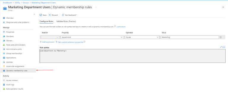 Azure AD – Create Dynamic Groups – A Cloud Guy