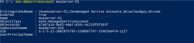 Active Directory – Standalone Managed Service Accounts and Group ...