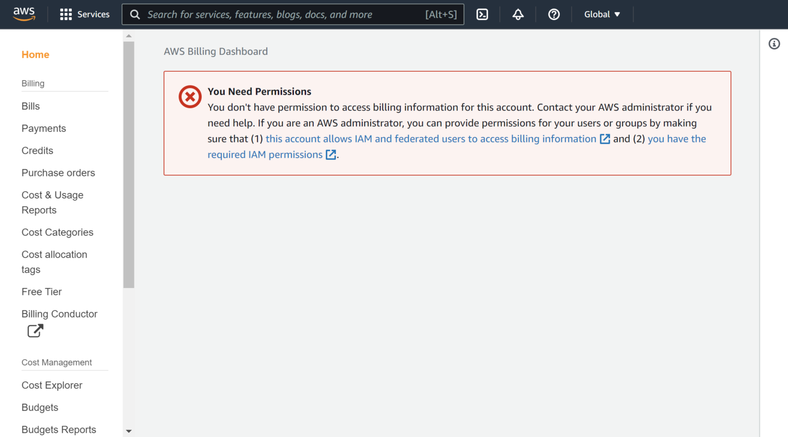 AWS – Enable IAM Users Billing Information access – A Cloud Guy