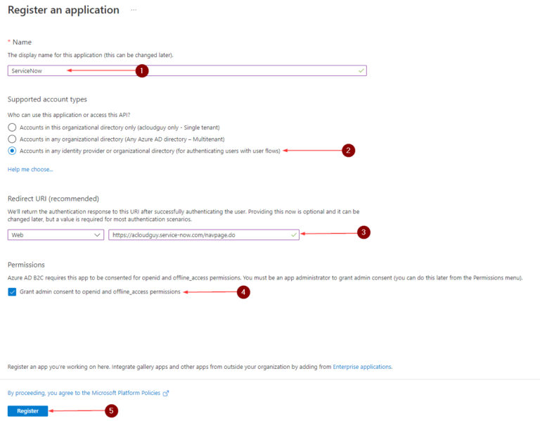 Azure – Integrate Azure AD B2C with ServiceNow – A Cloud Guy