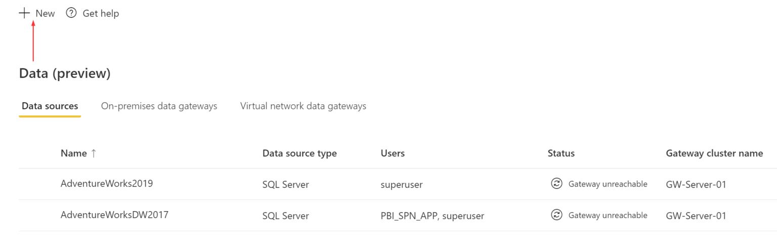 Power Bi Restore Datasets To New On Premise Gateway When Old Gateway Has Failed Or Recovery